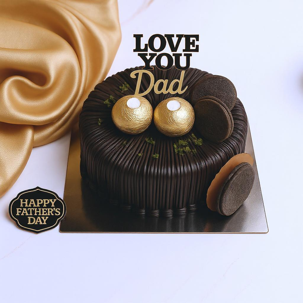 Father’s Day Ferrero Rocher Cake – Fantasy Bakery